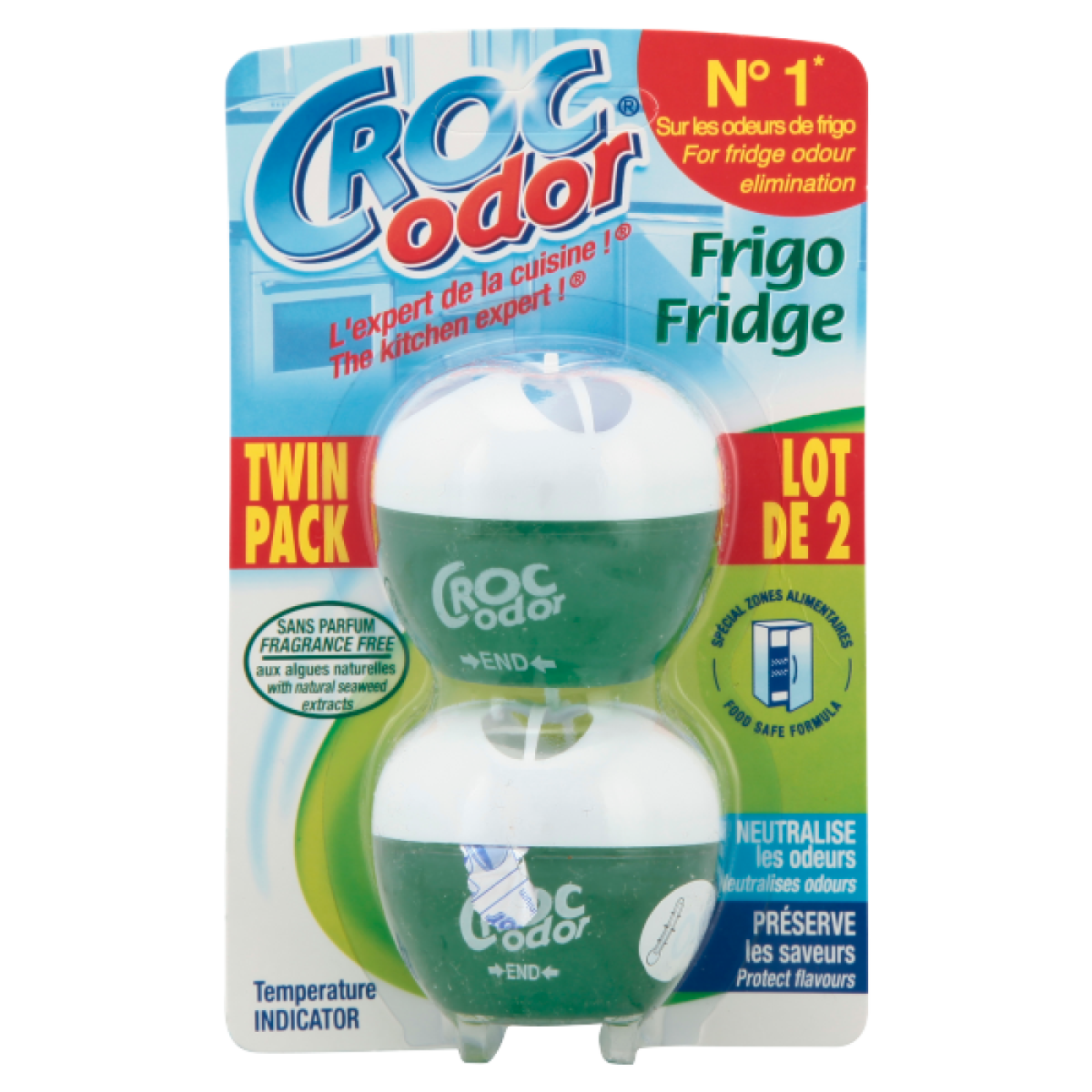Croc Odor Fridge 33G Twin Pack - NAVSA INTERNATIONAL LIMITED