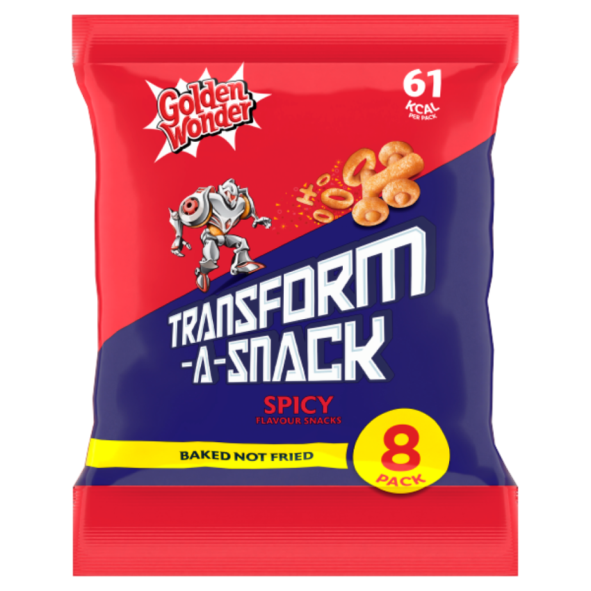 Golden Wonder Tas Spicy 8 Pack - NAVSA INTERNATIONAL LIMITED